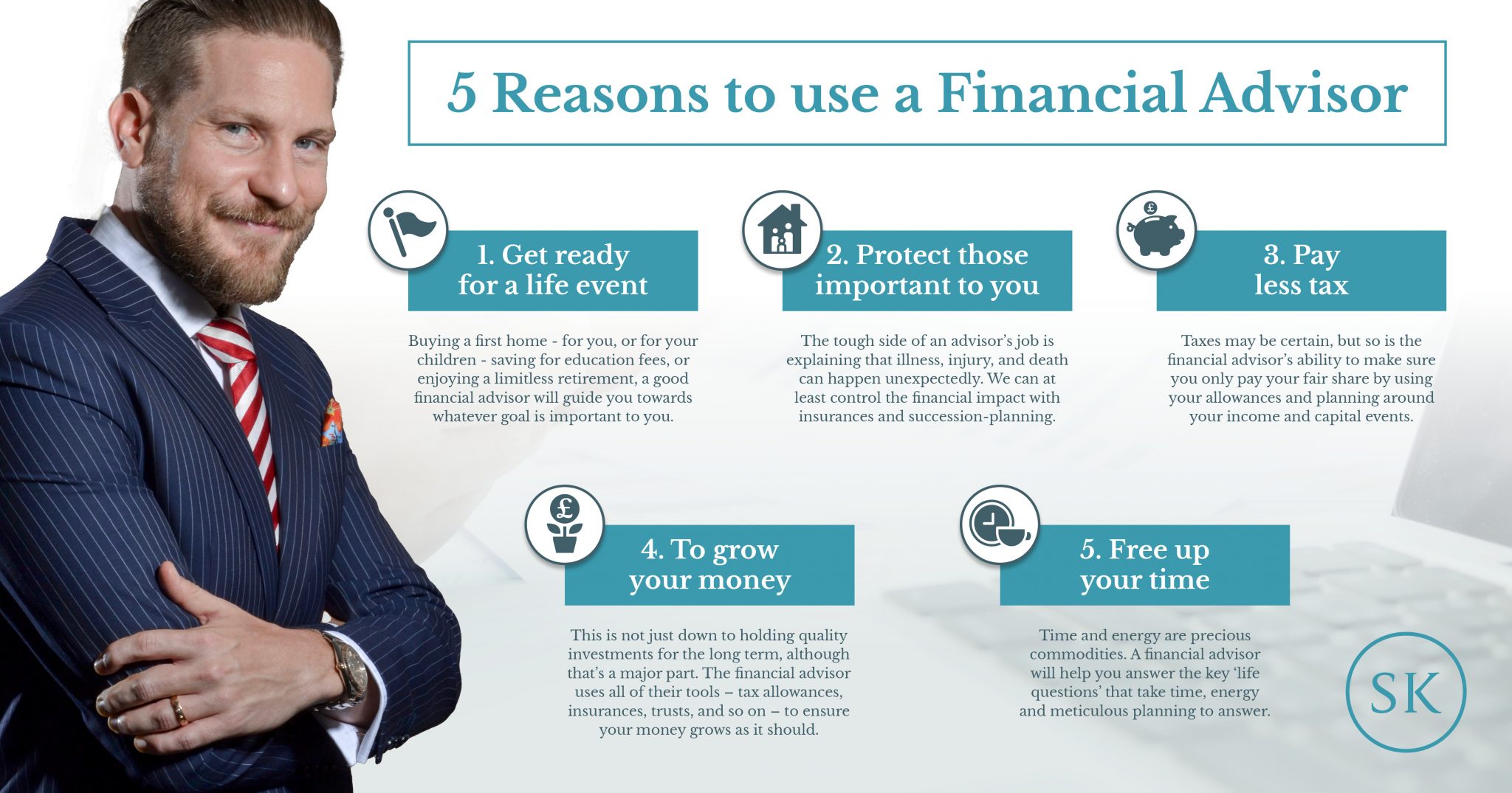 5 Reasons to Use a Financial Advisor 5 Reasons to Use a Financial Advisor